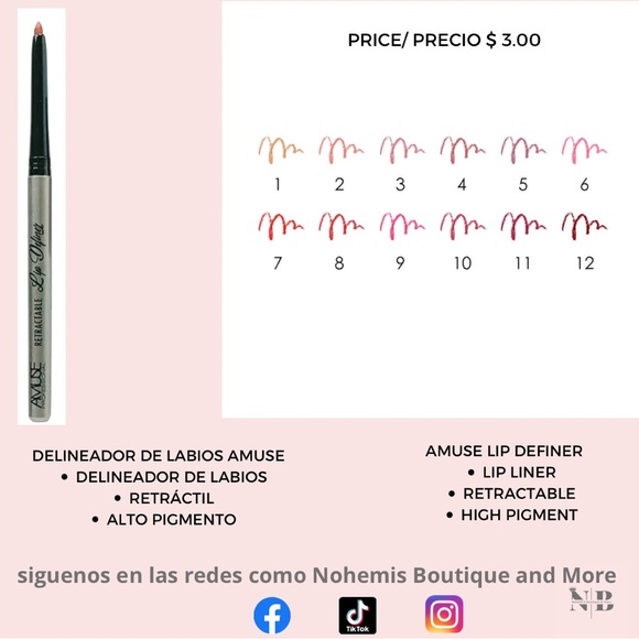 Makeup | Amuse Lip Liner | Poshmark